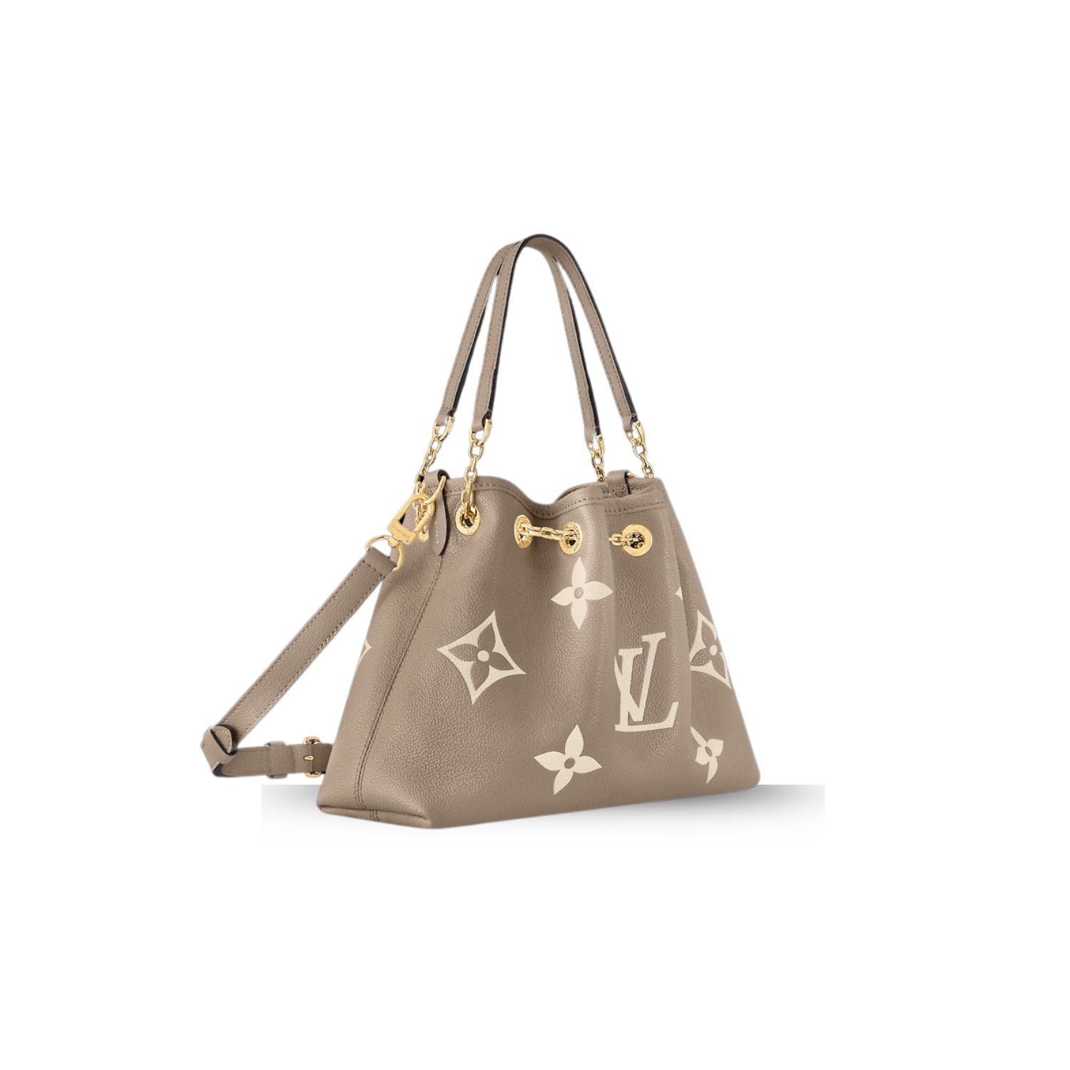 Louis Vuitton LV Bundle Monogram Empreinte Grey/Cream For Women 28cm/11in M25453 - Dealiax