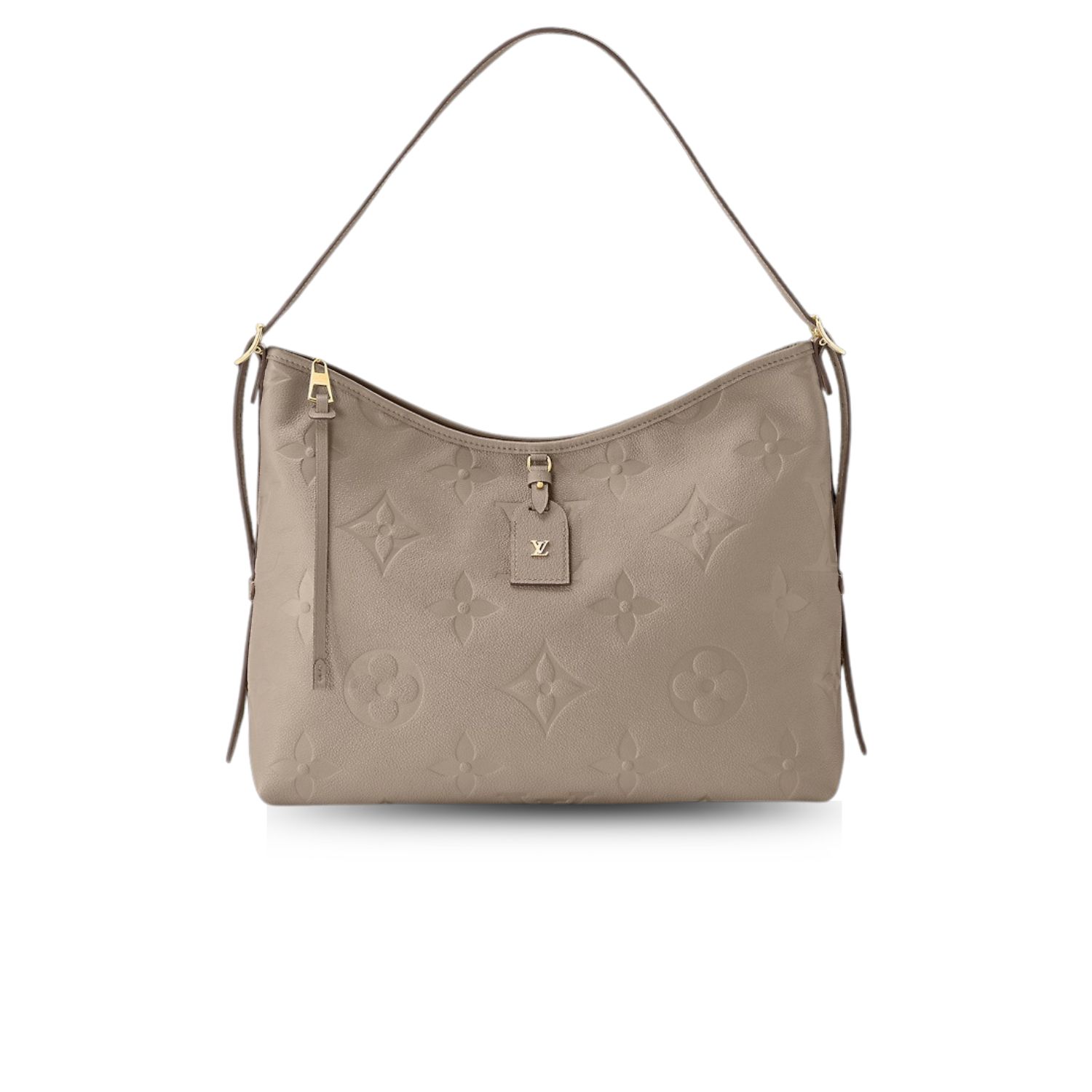 Louis Vuitton CarryAll MM Monogram Empreinte Tourterelle Gray For Women ...