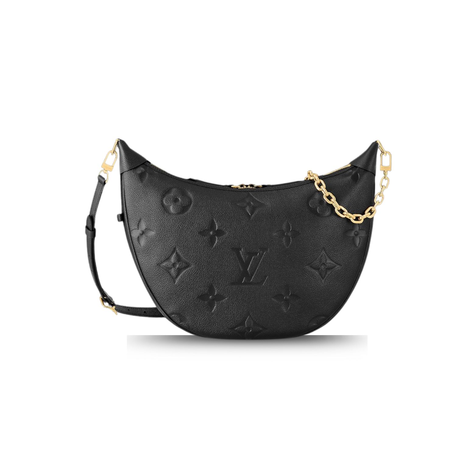 Louis Vuitton Loop Hobo Monogram Empreinte Black For Women 38cm/15in ...