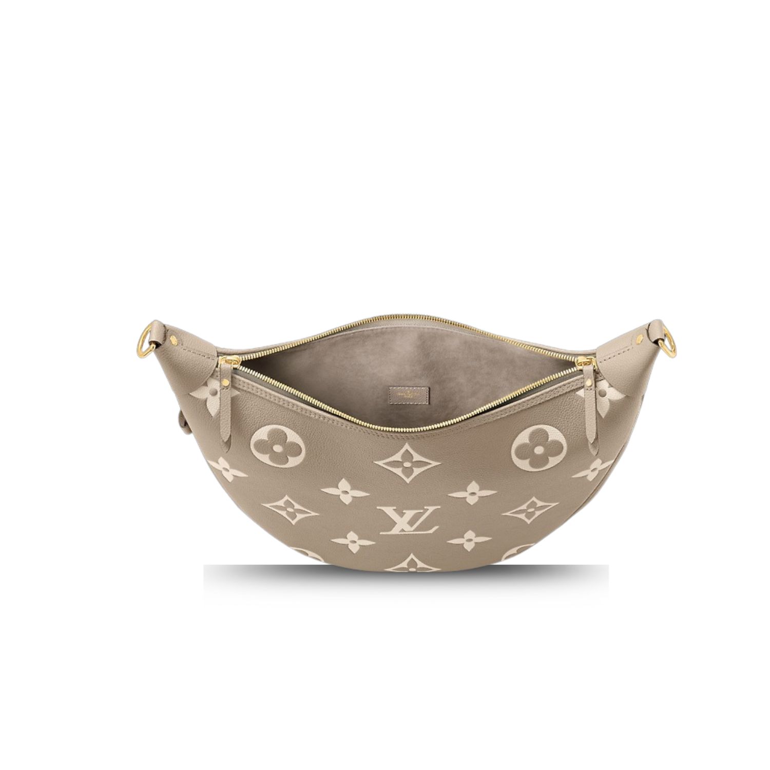Louis Vuitton Loop Hobo Monogram Empreinte Grey/Cream For Women 38cm ...