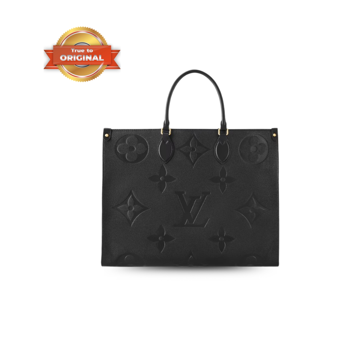 [True-to-ORIGINAL] Louis Vuitton OnTheGo GM Tote Bag Monogram Empreinte Black For Women 41cm/16 ...