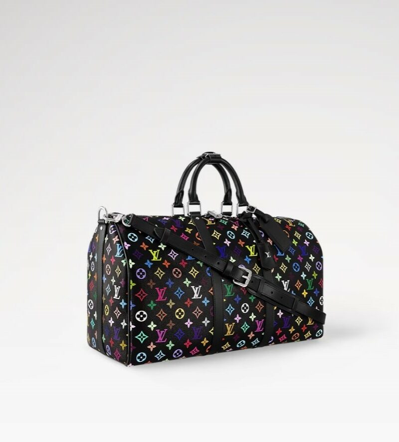 Louis Vuitton LV x TM Keepall Bandoulière 50 Multicolore Black 19.7in ...
