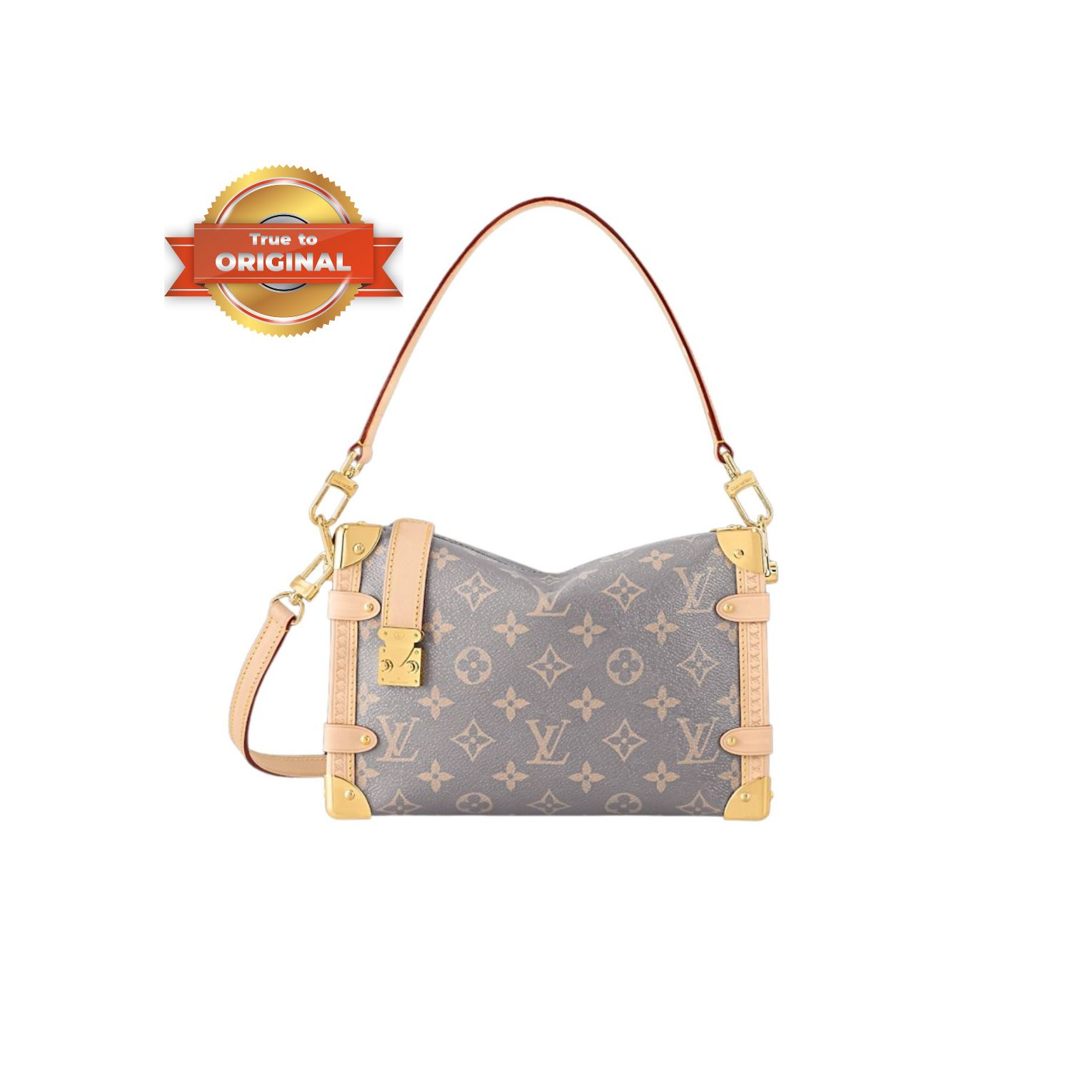 [True-to-ORIGINAL] Louis Vuitton Side Trunk MM Trianon Grey For Women 21cm/8.3in - M12428 - Dealiax