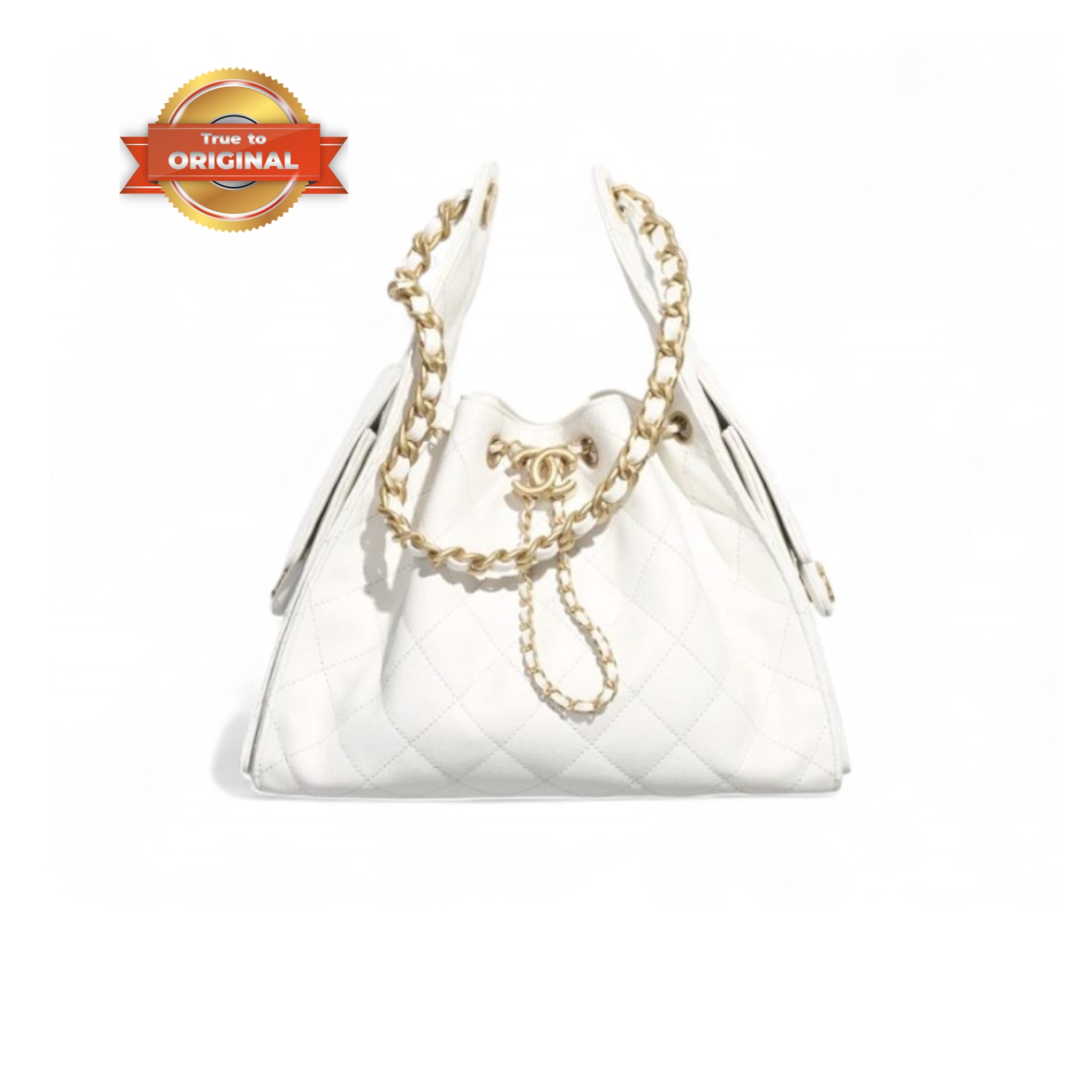 [True-to-ORIGINAL] Chanel 25 Small Handbag White For Women 10.2in/26cm ...