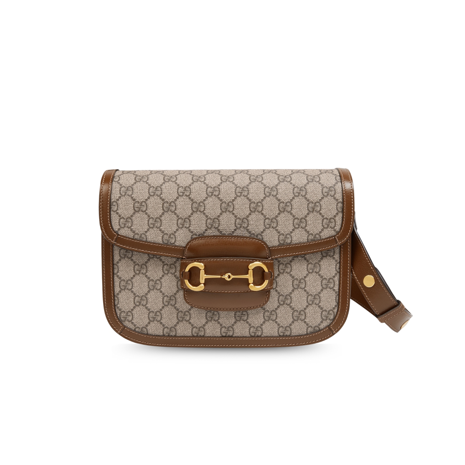 Gucci Horsebit 1955 Shoulder Bag Beige/Ebony GG ‎602204 92TCG 8563 ...