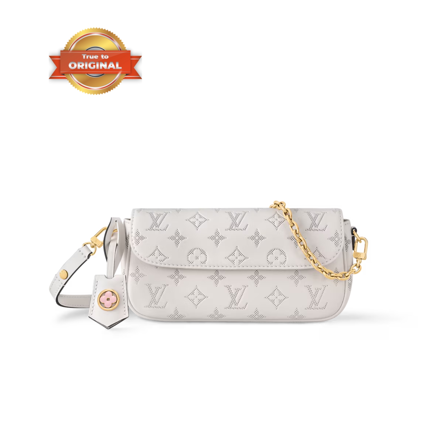 [True-to-ORIGINAL] Louis Vuitton Wallet On Chain Ivy White For Women 23 ...