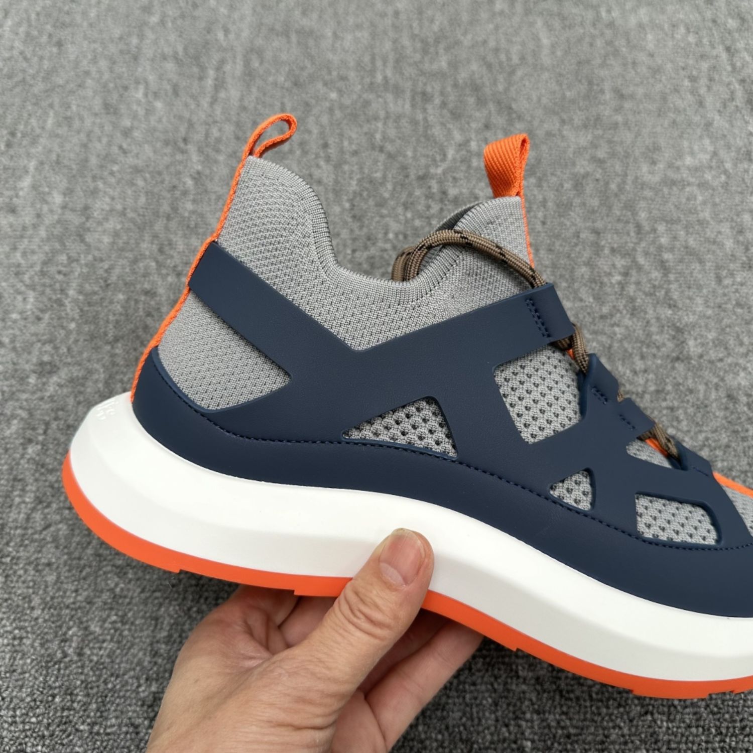 Hermes Katana Sneaker Gris Silex For Men - H251981ZH68405 - Dealiax