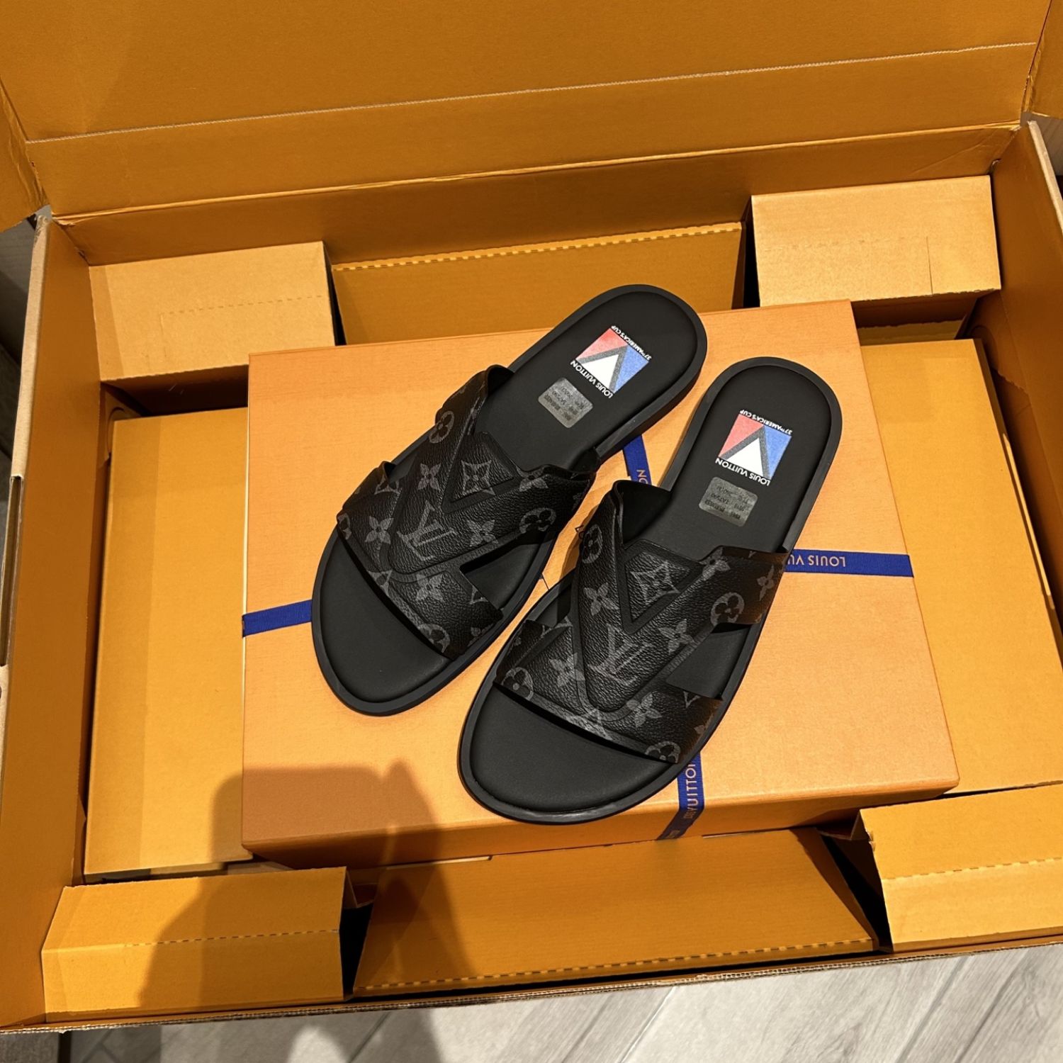 Louis Vuitton Oasis Mule Monogram Black For Men - Dealiax