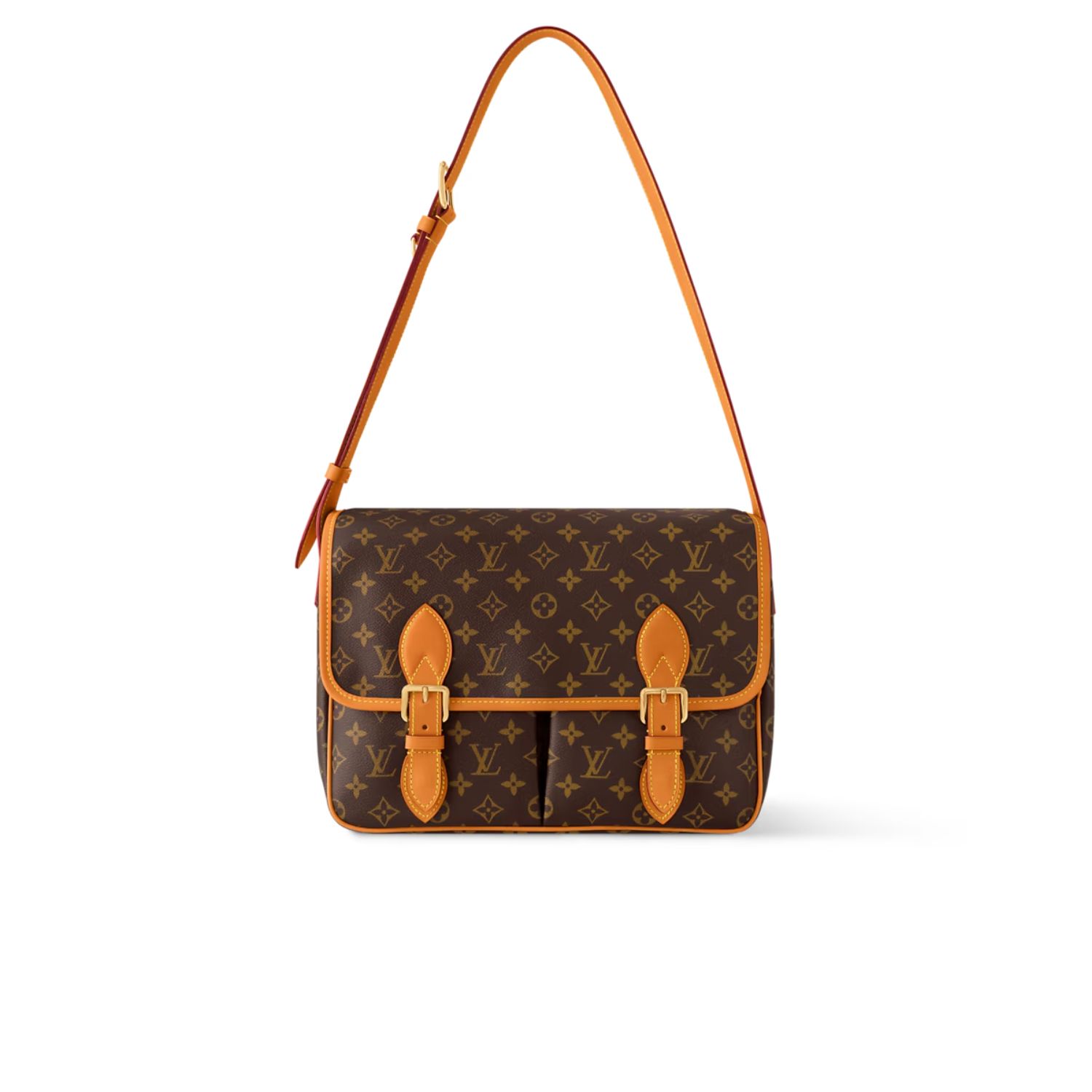 Louis Vuitton Satchel Messenger Bag Monogram Brown For Men 35.5cm/14in ...