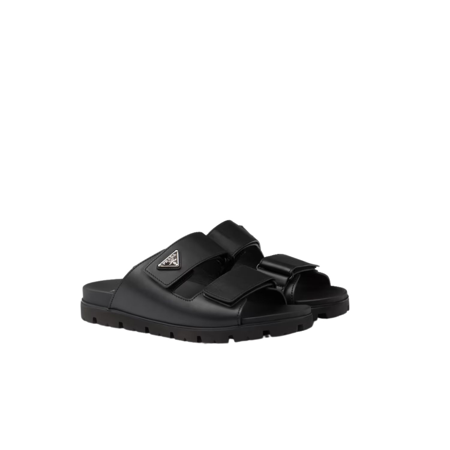 Prada Strap Slides Black For Men - 2X3129_3LEM_F0002_F_G000 - Dealiax