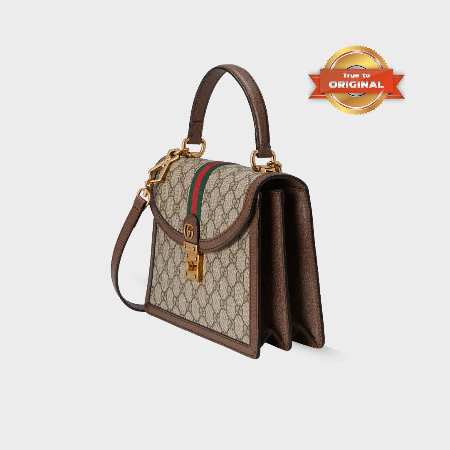 [True-to-ORIGINAL] Gucci Ophidia Medium Top Handle Bag Beige For Women ...
