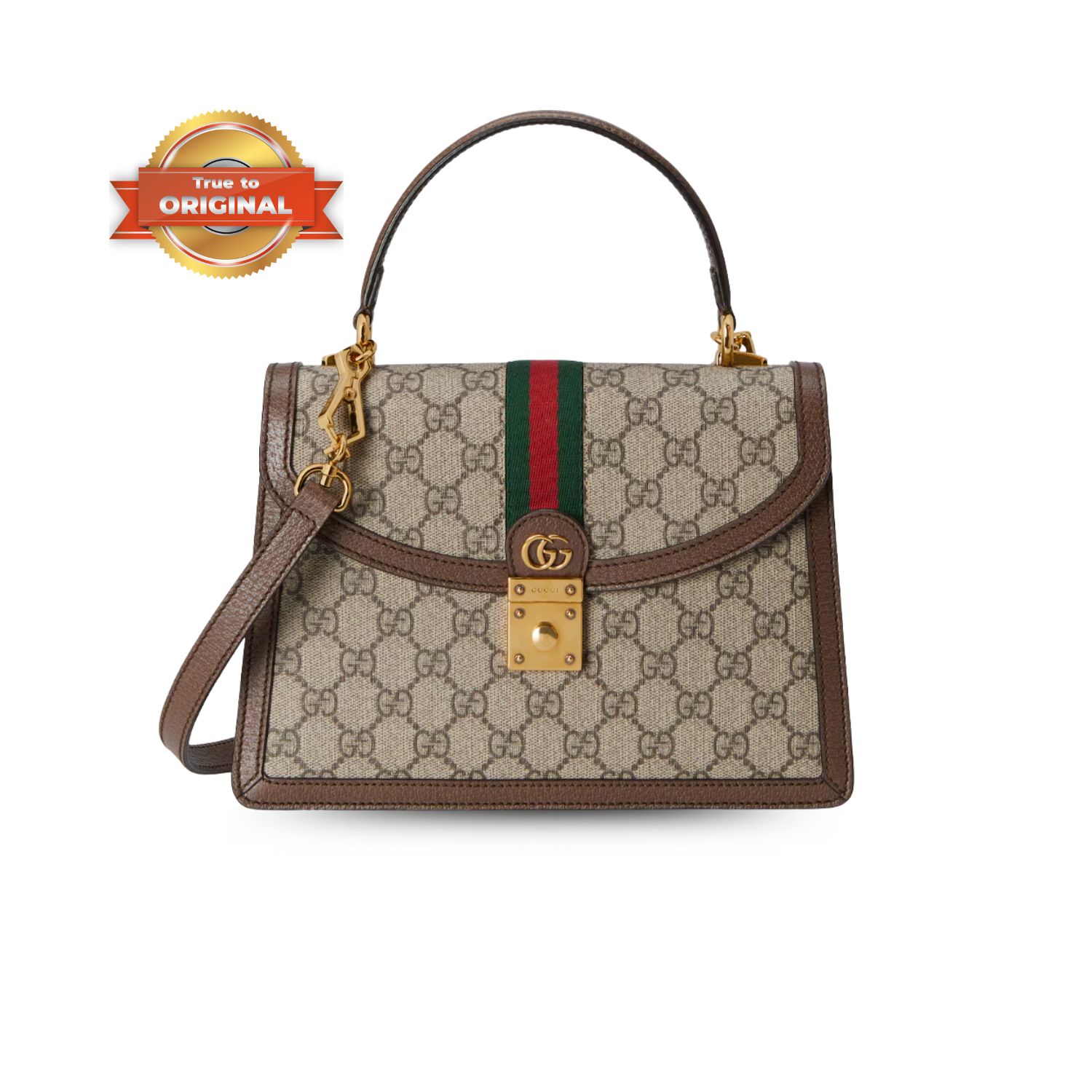 [True-to-ORIGINAL] Gucci Ophidia Medium Top Handle Bag Beige For Women ...