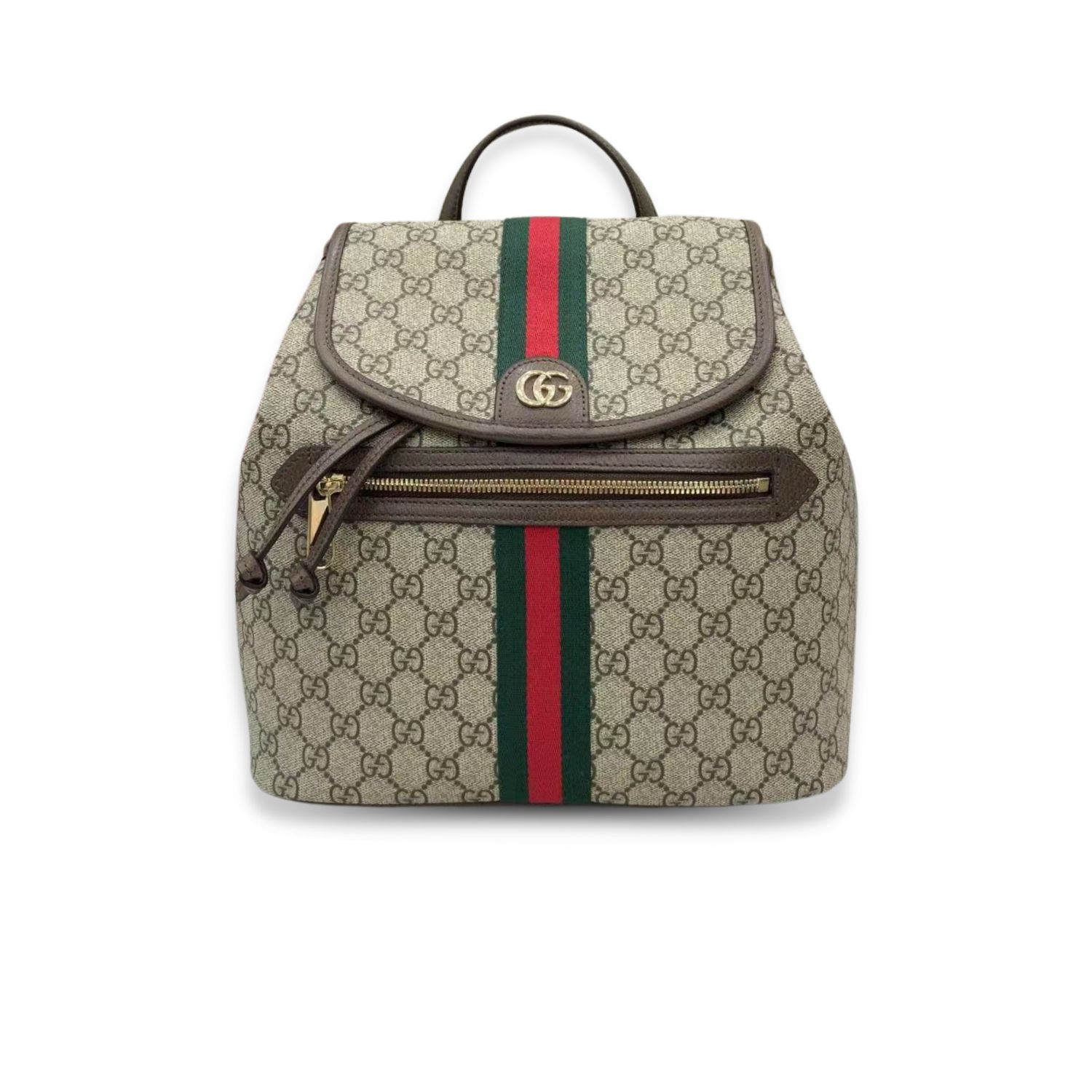 Gucci Ophidia Medium Backpack Beige And Dark Brown Monogram Bag For ...