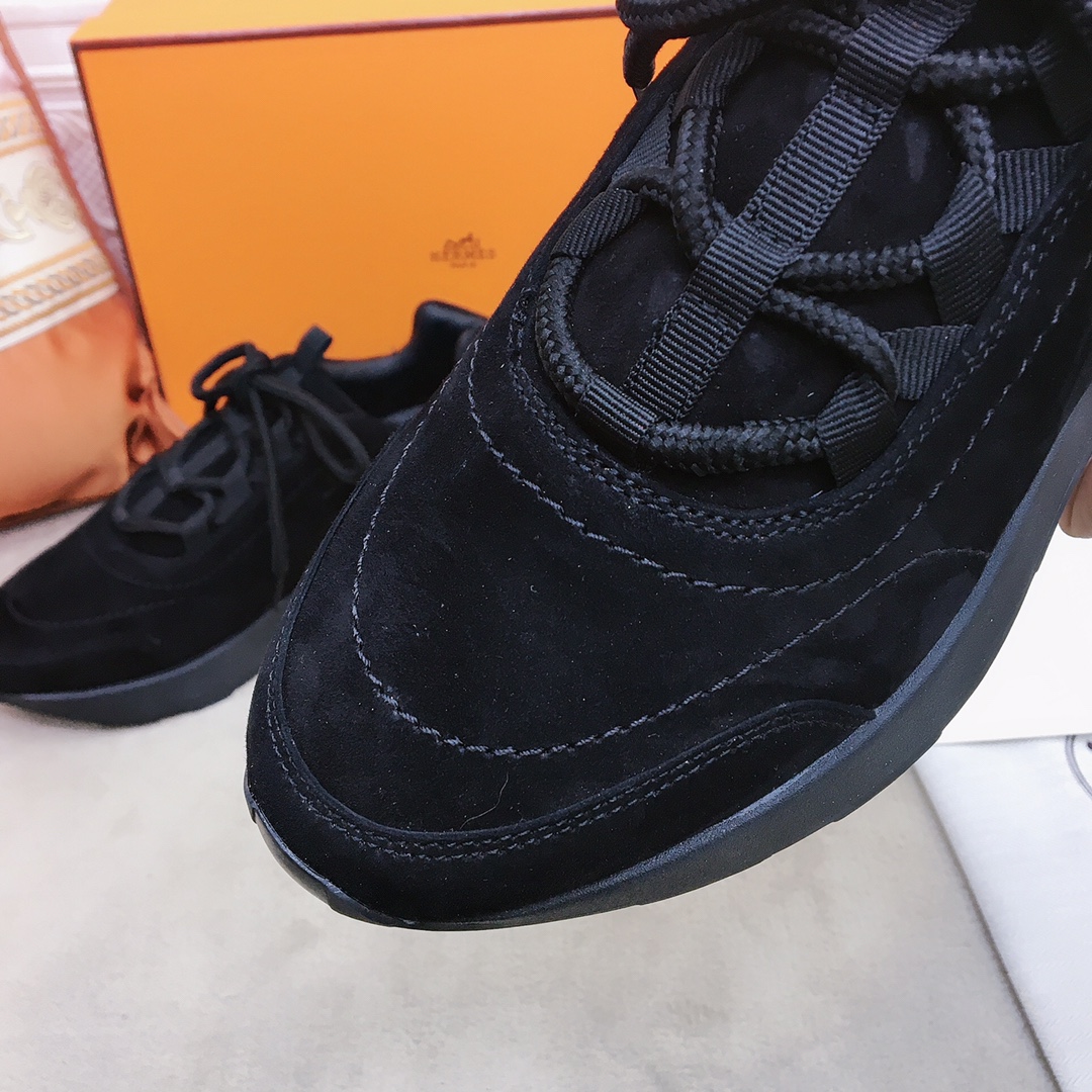 Hermes Miles Sneaker Black For Men - Dealiax